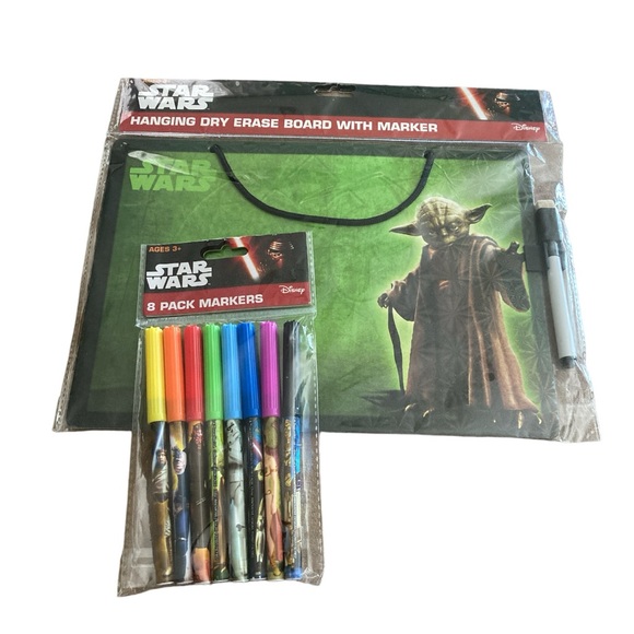 Disney | Other | Disney Star Wars Master Yoda Hanging Dry Erase Board ...